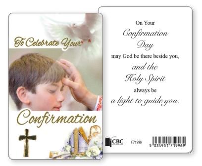 Boys Confirmation Prayer Card Style #2 | Simply Johanna
