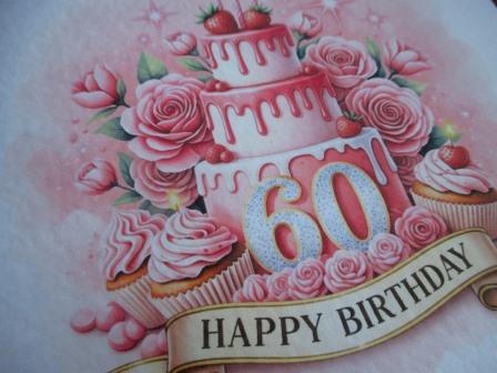60 60th Pink Tiered Cake Personalised Birthday Card | Simply Johanna